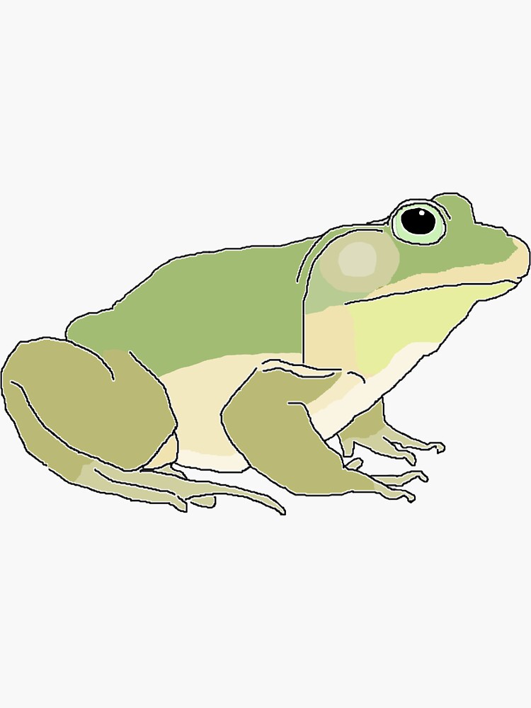 "Bullfrog Cartoon" Sticker for Sale by KJCasey1982 | Redbubble