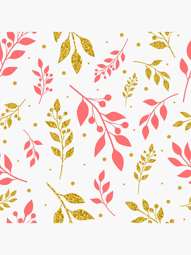 "Two Color Leaf Pattern 01" Sticker for Sale by ngimhan2016 | Redbubble