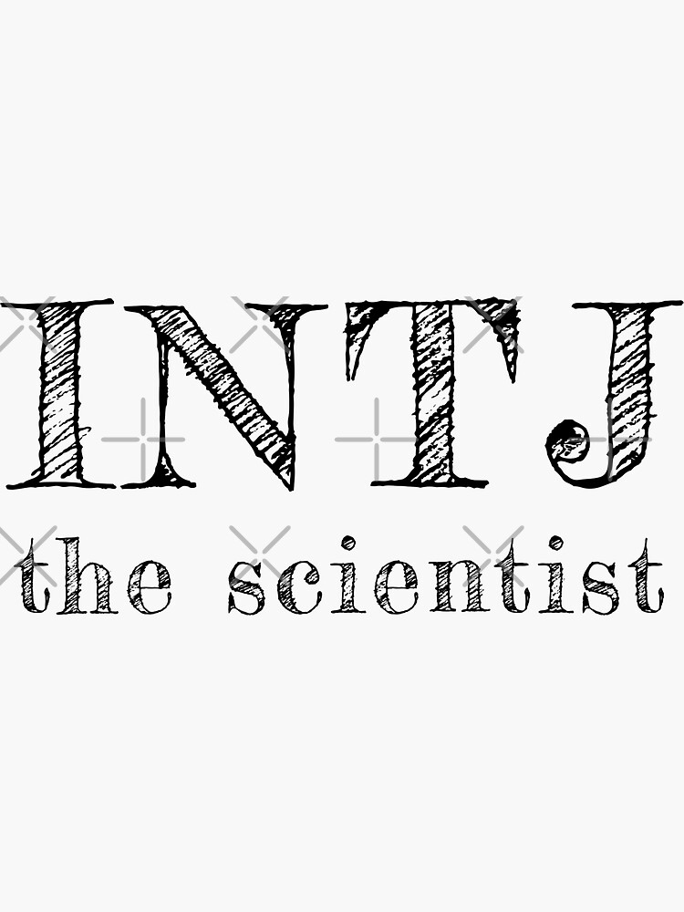 "INTJ - the scientist" Sticker for Sale by maqui100 | Redbubble