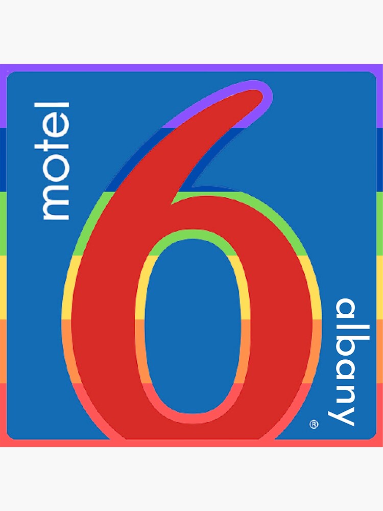 "Albany Motel 6 Pride" Sticker for Sale by haileykugel | Redbubble