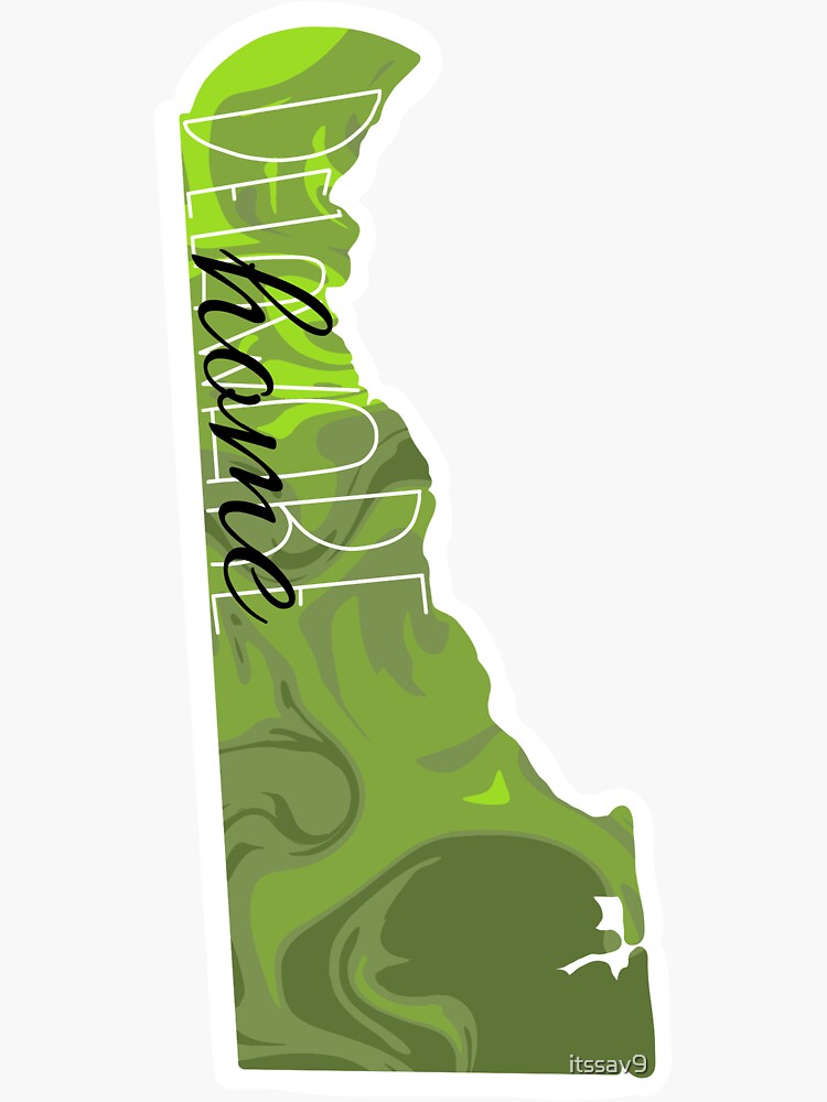 "Delaware Home Drawing " Sticker for Sale by itssav9 | Redbubble