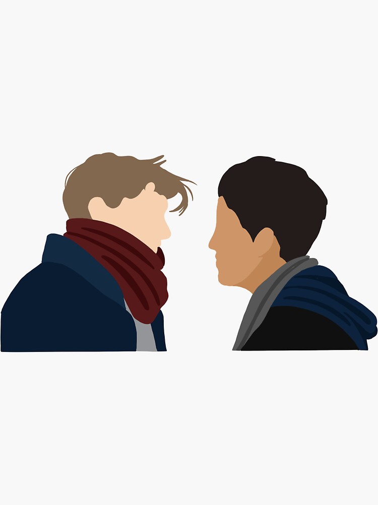 "Matteo and David" Sticker for Sale by RuthAnneArt | Redbubble