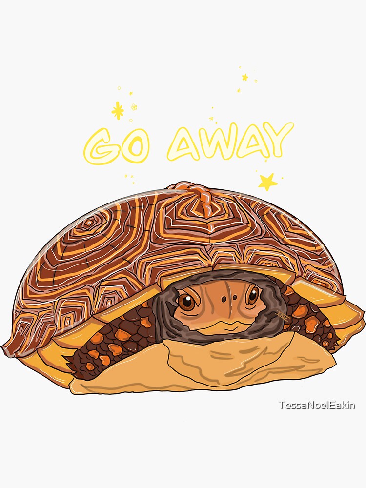"Shelley the introverted turtle" Sticker for Sale by TessaNoelEakin ...