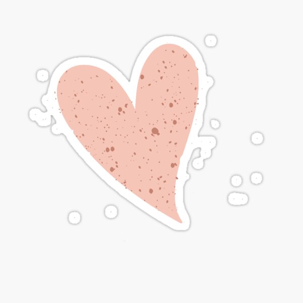 "AESTHETIC HEART STICKER " Sticker for Sale by Mansi-Dubey | Redbubble