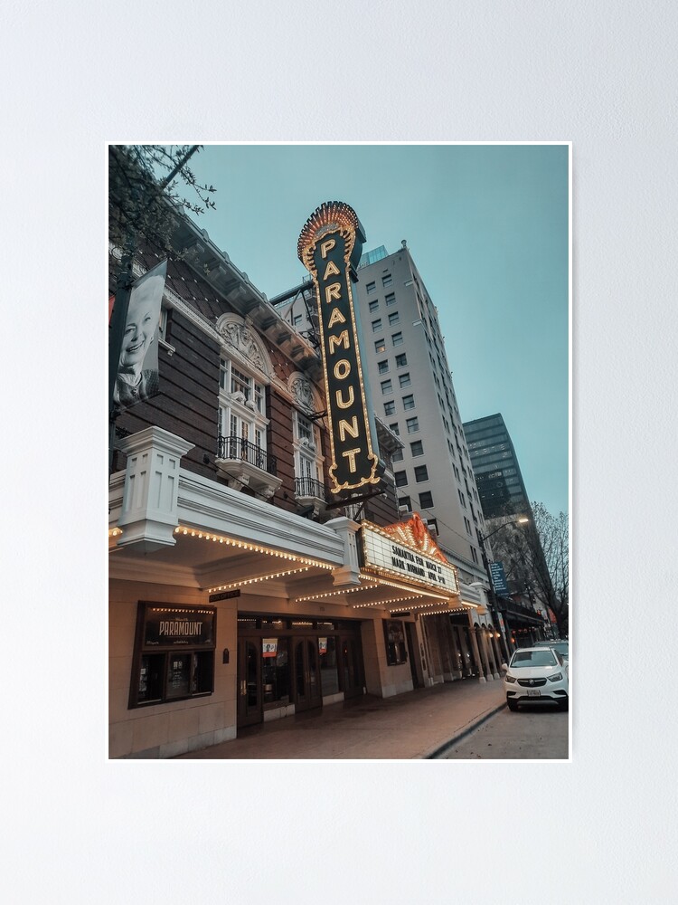 "Paramount Theatre" Poster by GladiolusArt | Redbubble