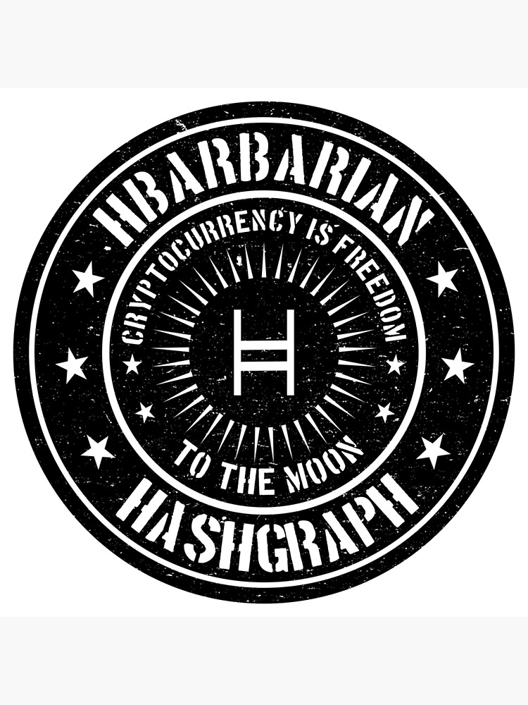 Póster «Hbar Logotipo Hedera Hashgraph» de Cuztomthreads | Redbubble