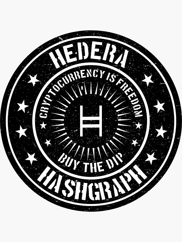 "hbar logo hedera hashgraph #2" Sticker for Sale by Cuztomthreads ...