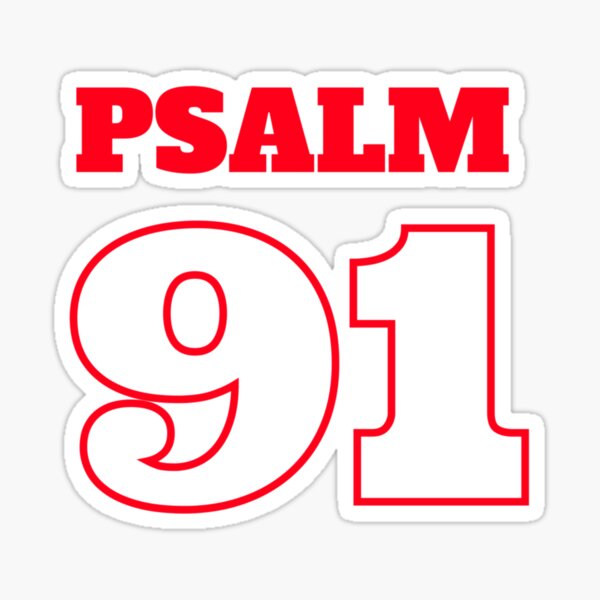 "Psalm 91" Sticker for Sale by mindmaster007 | Redbubble
