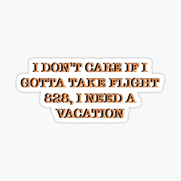 "Flight 828" Sticker for Sale by ahopkin15 | Redbubble