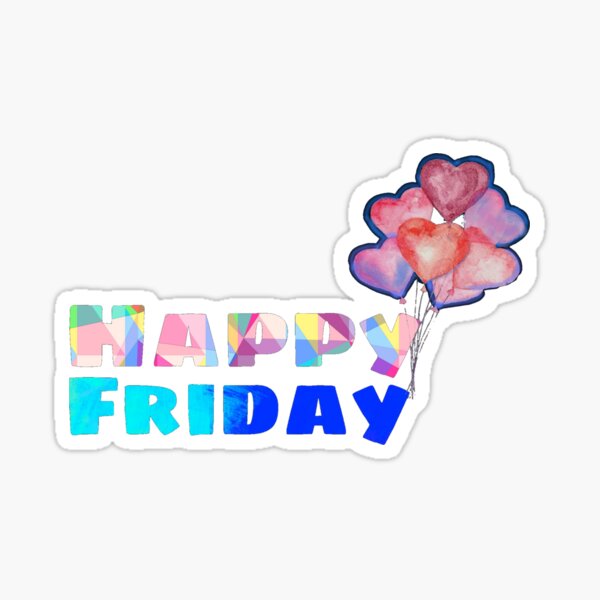 "Happy Friday " Sticker for Sale by atmasa | Redbubble