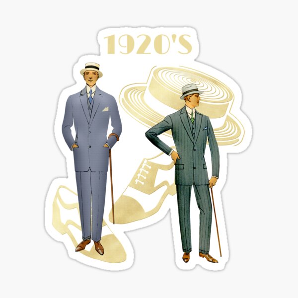 "1920s Gentleman " Sticker for Sale by joseech | Redbubble