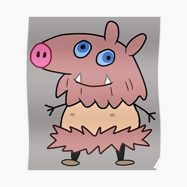 "Demon Slayer Kimetsu No Yaiba Inosuke Pig Boy Cartoons" Poster by ...