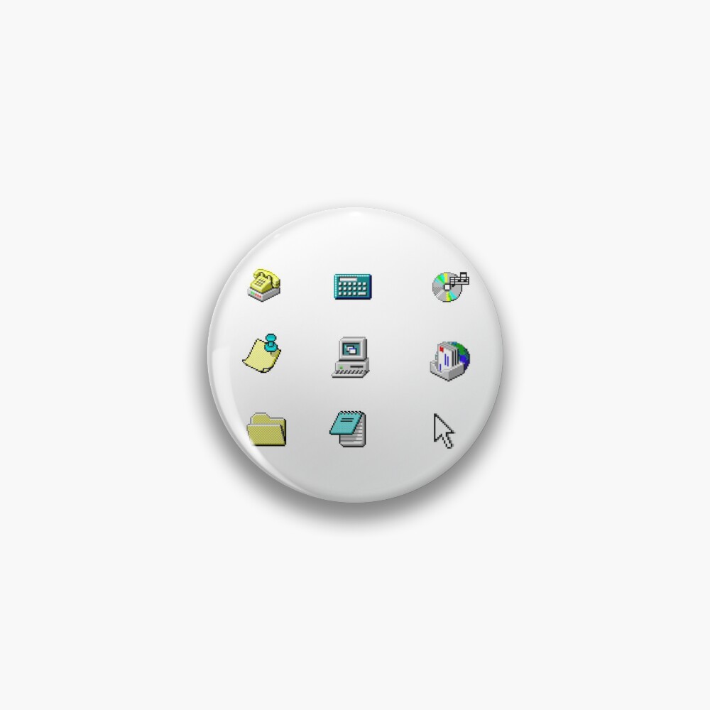 "Windows 95 Icon Pack" Sticker for Sale by Peeshes | Redbubble