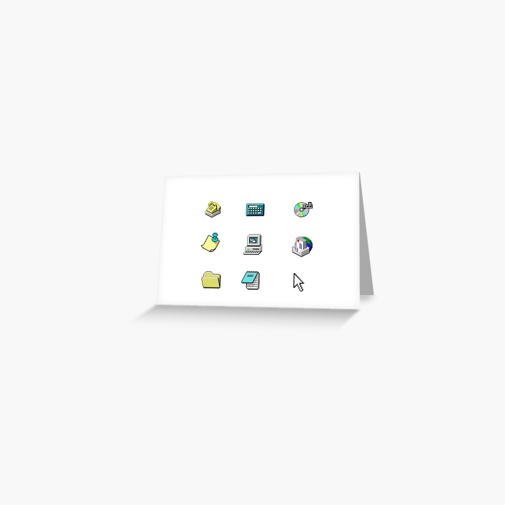 "Windows 95 Icon Pack" Sticker for Sale by Peeshes | Redbubble