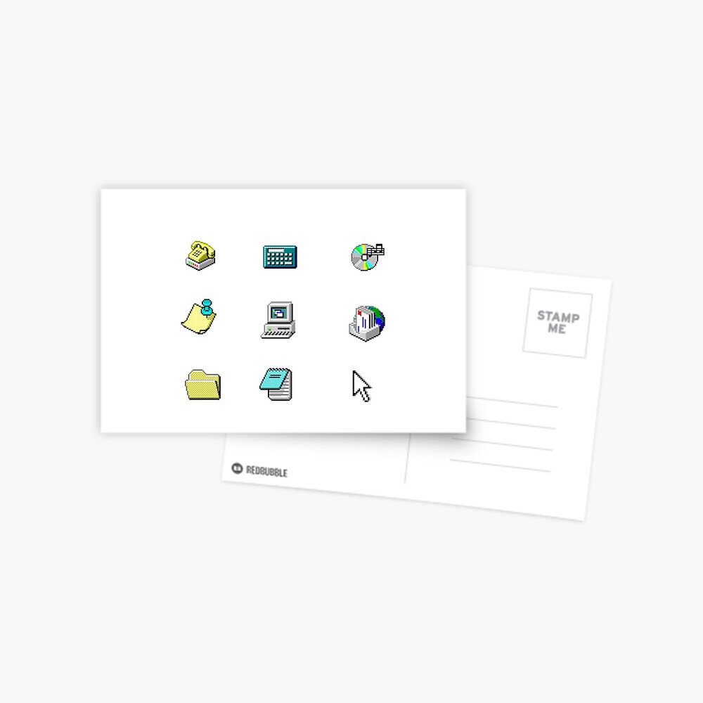 "Windows 95 Icon Pack" Sticker for Sale by Peeshes | Redbubble