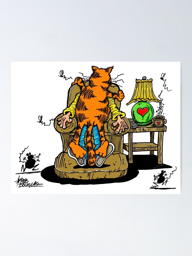 "Cat Nap" Poster for Sale by bobtheartman | Redbubble