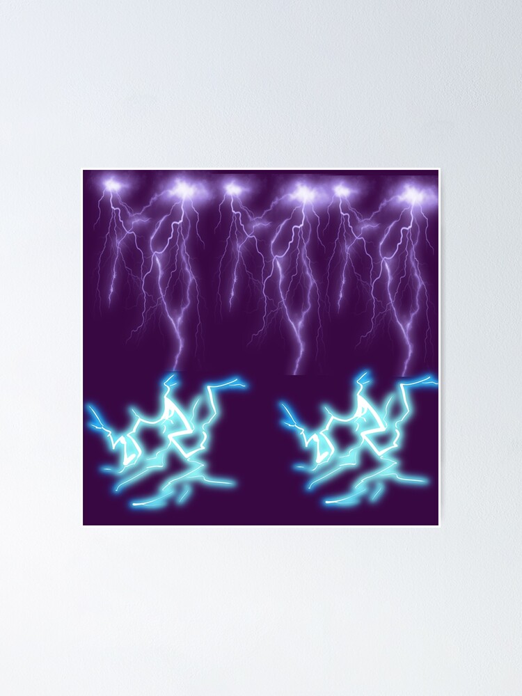 "Electric lightning." Poster by Chefkarine1 | Redbubble