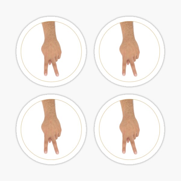 "Boober Crip Gangster Hand Sign" Sticker for Sale by Rap-And-Hip-Hop ...