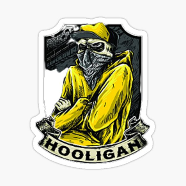 "HOOLIGAN " Sticker for Sale by MomoDesigners | Redbubble