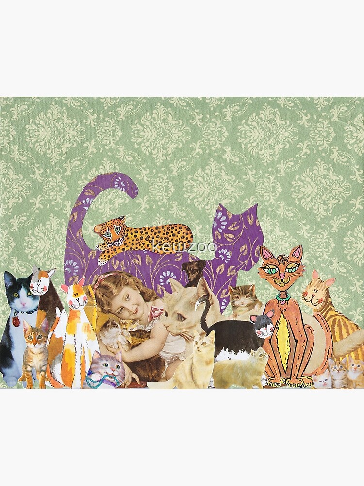 "Cute Cat Collage" Poster by kewzoo | Redbubble