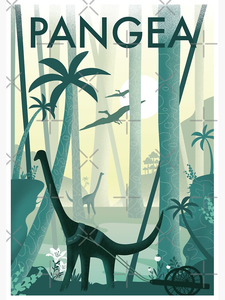 "Pangea" Sticker for Sale by millijane | Redbubble