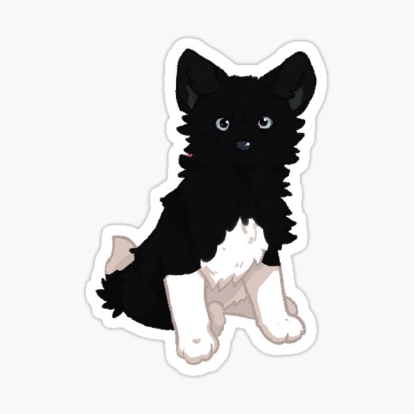"black and white husky" Sticker by Msmimundo | Redbubble