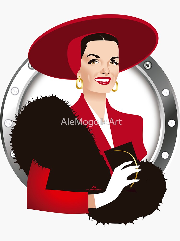 "Miss Shaw" Sticker for Sale by AleMogolloArt | Redbubble