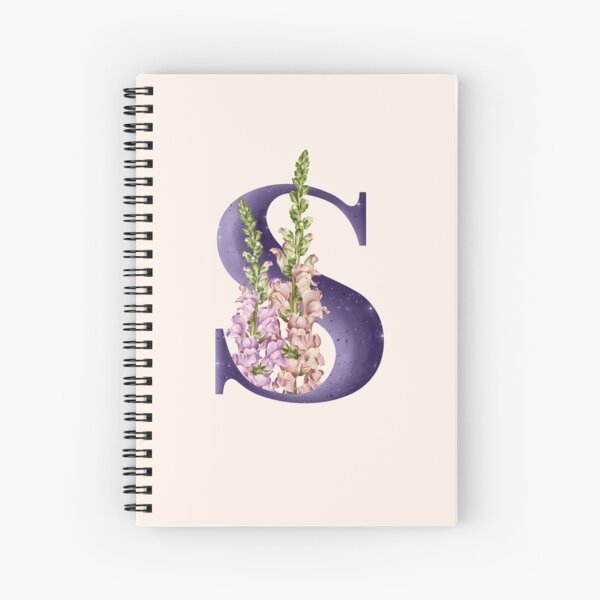 "The letter S. Snapdragon. Flower alphabet." Spiral Notebook for Sale ...