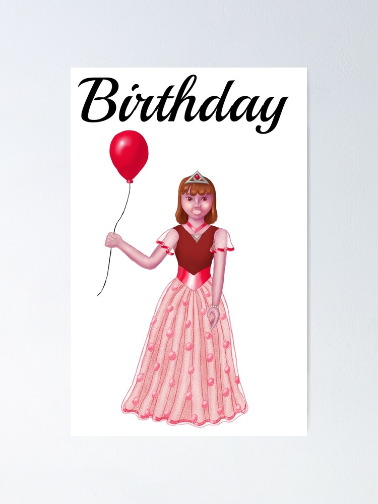 "Birthday Princess" Poster for Sale by Fancy-Flair | Redbubble