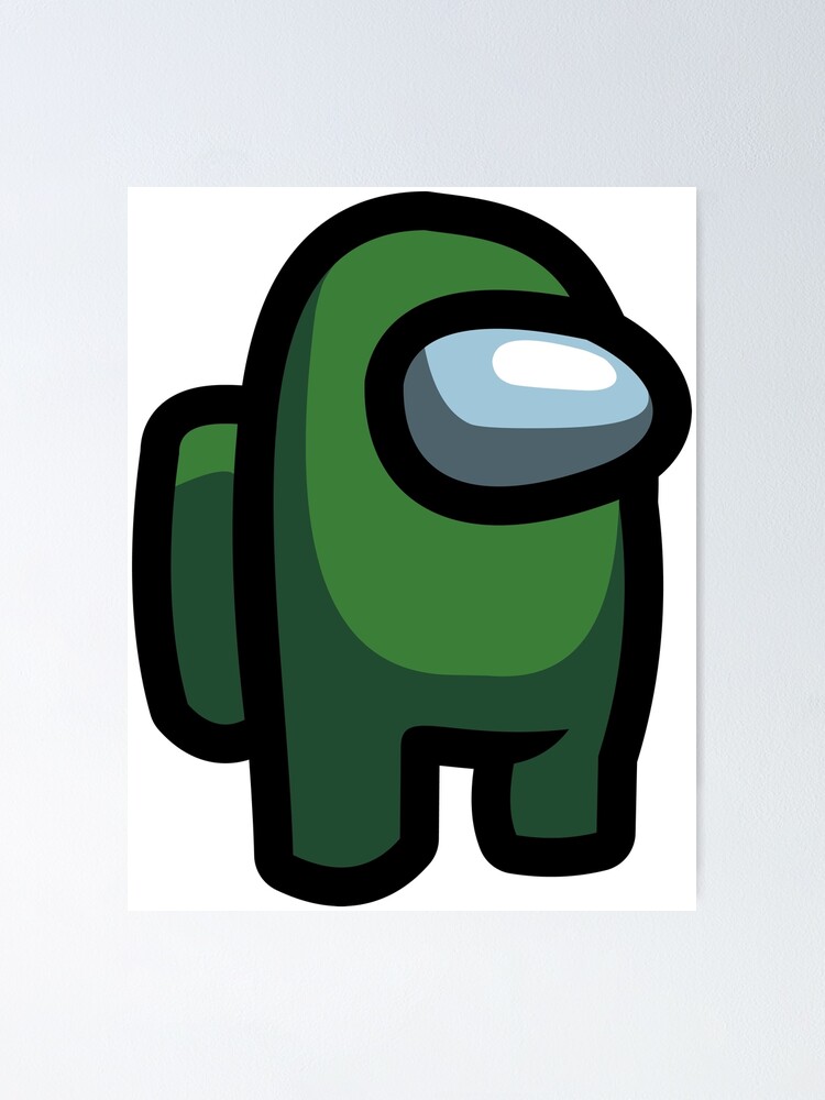 "Green Crewmate" Poster by ComptonSwapmeet | Redbubble