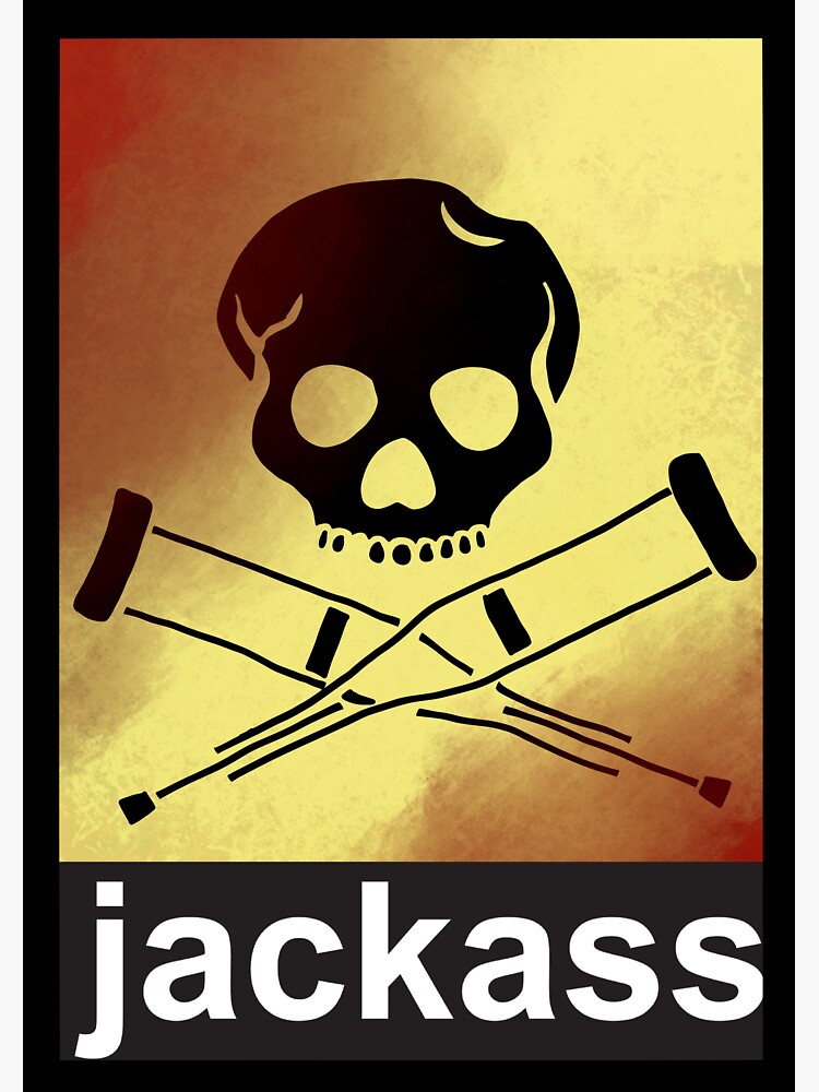 "Jackass Logo" Sticker for Sale by PaperStShirtCo | Redbubble