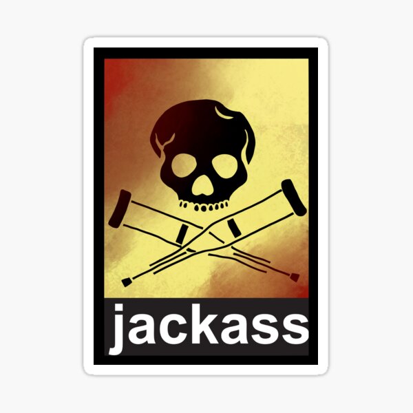 "Jackass Logo" Sticker for Sale by PaperStShirtCo | Redbubble