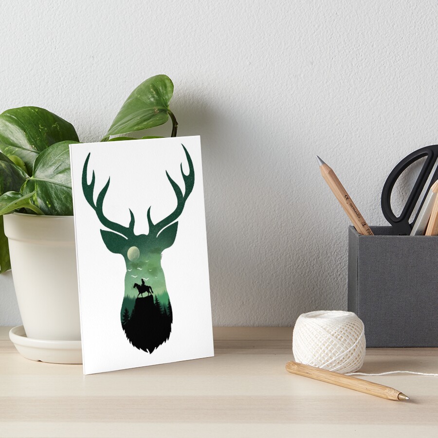 "Arthur Morgan Deer/Stag Landscape" Poster for Sale by Calamitysong ...