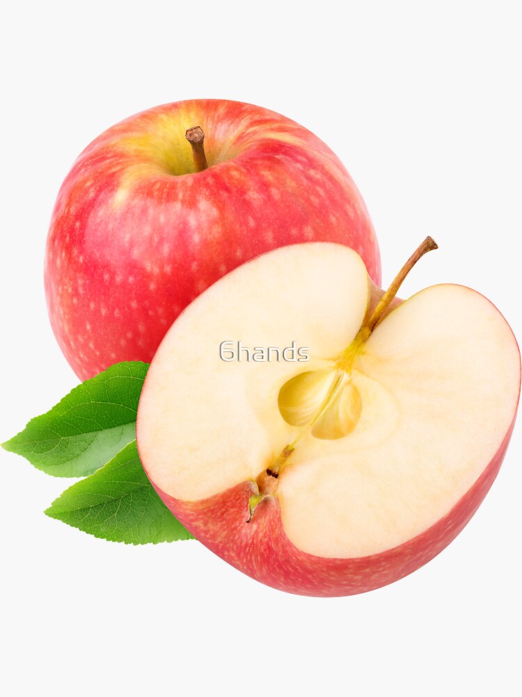 "Cut apples" Sticker for Sale by 6hands | Redbubble