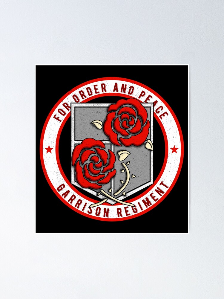 "Attack On Titan Garrison Regiment" Poster for Sale by Akolytus | Redbubble