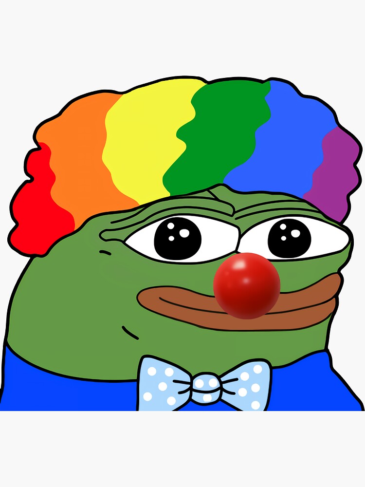 "Pepe clown" Sticker for Sale by PaincakeLT | Redbubble