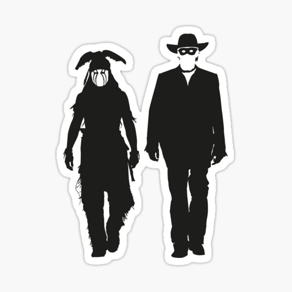 "Lone Ranger" Sticker for Sale by the-minimalist | Redbubble