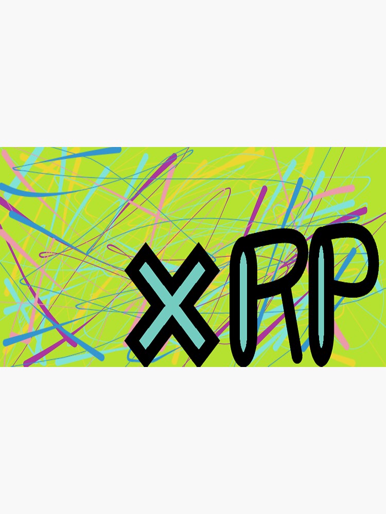"XRP CRYPTOCURRENCY ORIGINAL DESIGN" Sticker for Sale by ...