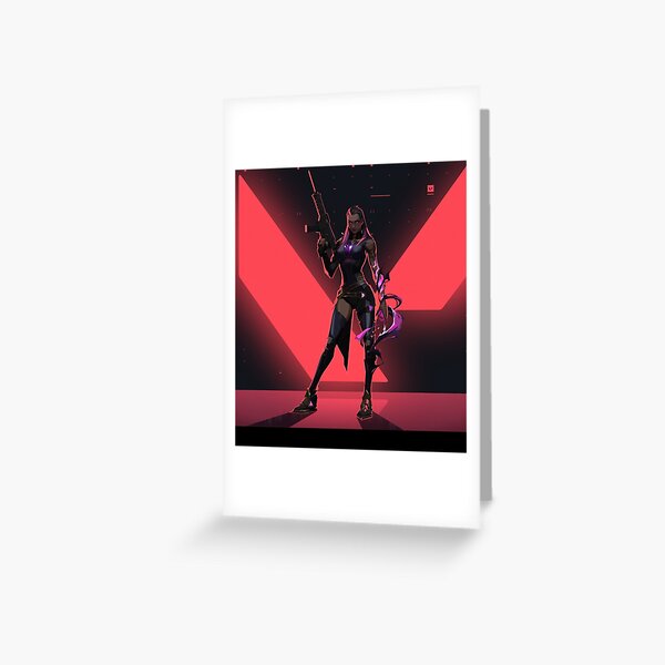 Valorant Agent Reyna Greeting Cards | Redbubble