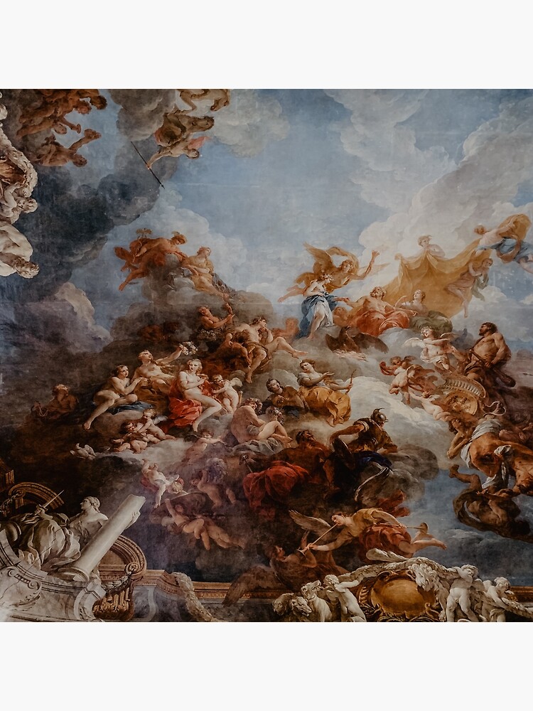 Michael Angelo's painting on top of the Palace of Versailles. Premium ...
