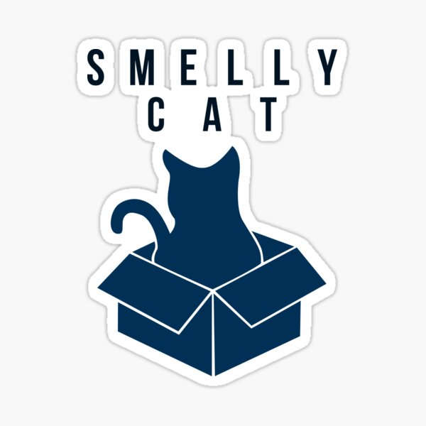 "Smelly Cat" Sticker for Sale by lukehannam98 | Redbubble