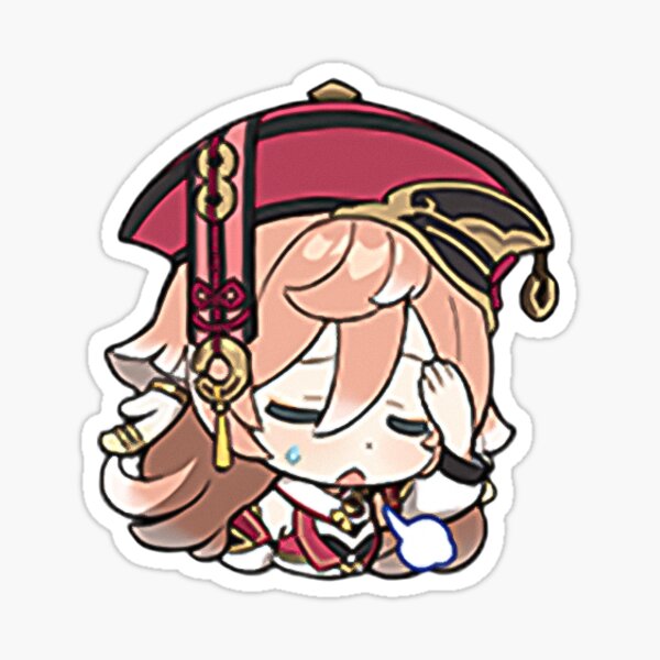 "Yanfei | Genshin Impact Sticker "Sigh"" Sticker for Sale by ...