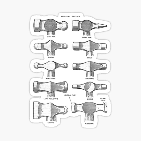 "Forging Hammers" Sticker for Sale by artfullyrogue | Redbubble