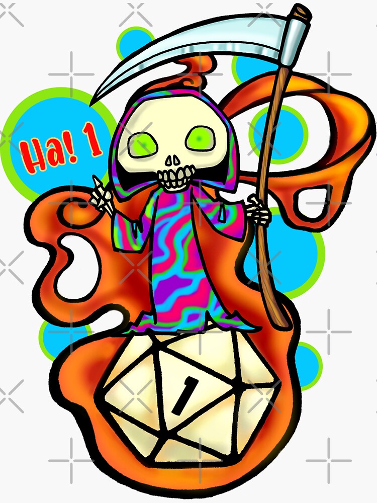 "critical fail " Sticker by sandpiperstudio | Redbubble