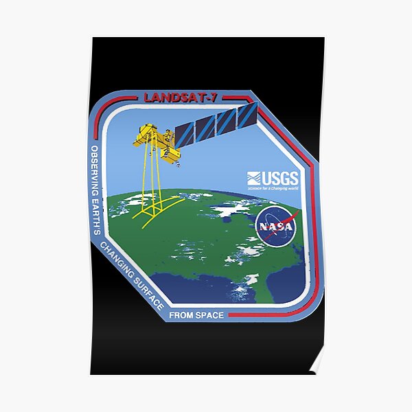 "Landsat 7 logo " Poster for Sale by shaGorden32 | Redbubble