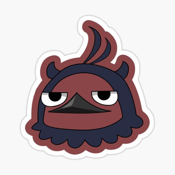 "Asta Bird Nero Head - Black Clover" Sticker for Sale by PITTILL ...