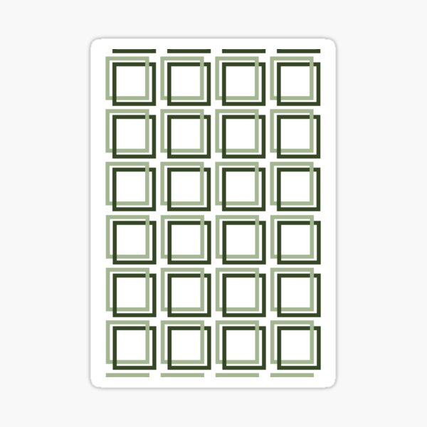 "Sage Green Square Design" Sticker for Sale by Wags2015 | Redbubble