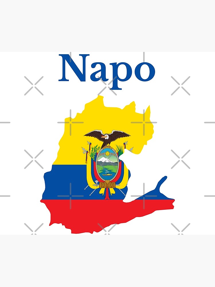 "Napo Province Map Design, Ecuador" Poster for Sale by marosharaf ...