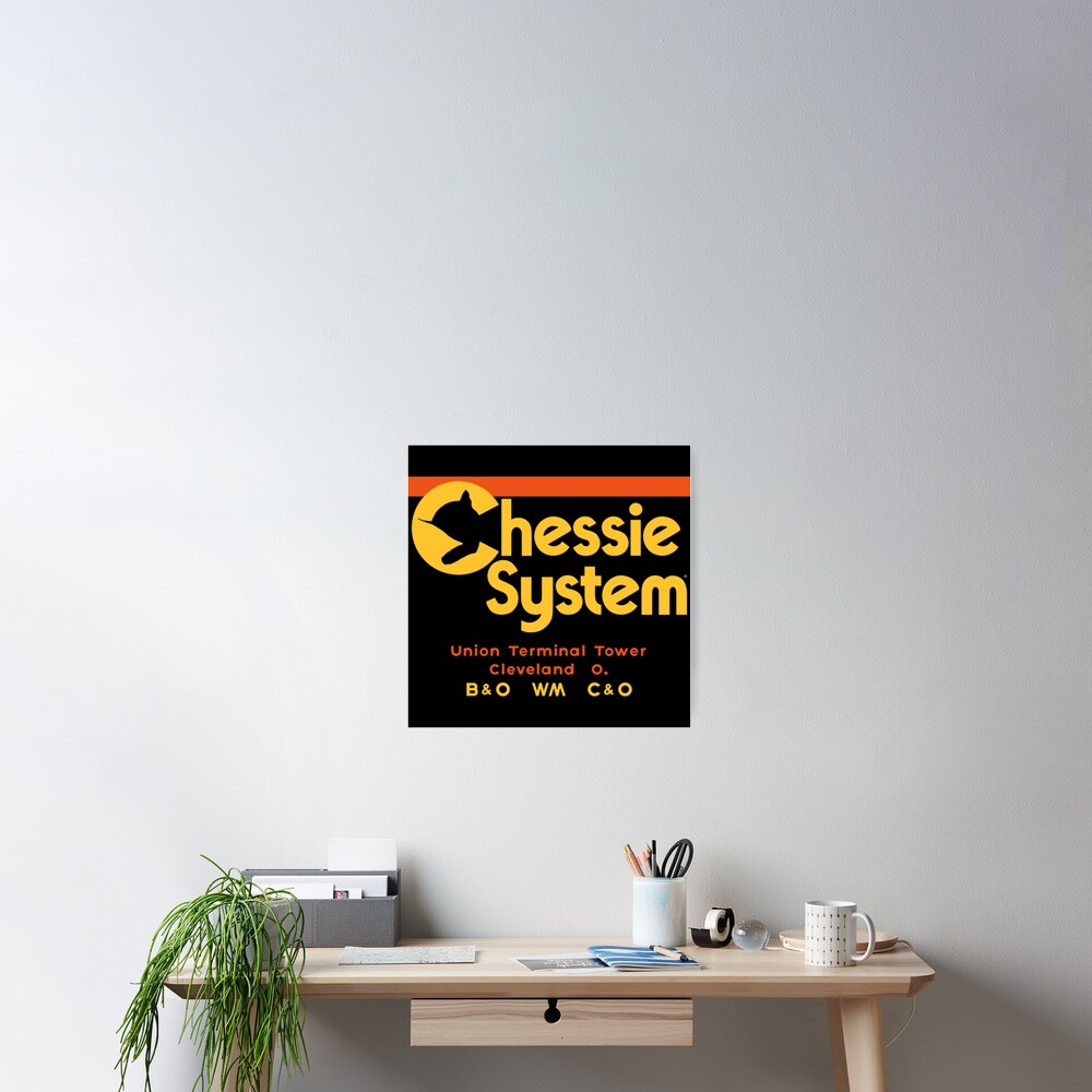 "Chessie System Railroad (CSRR) - Vintage Railroad Logo" Poster by ...