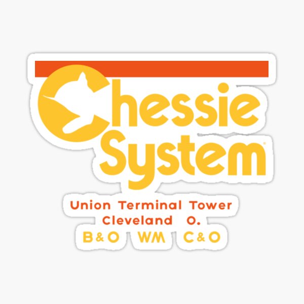 "Chessie System Railroad (CSRR) - Vintage Railroad Logo" Sticker for ...